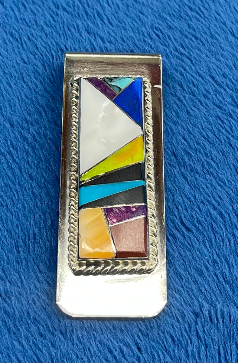 Inlay Stones and Silver Money Clip – Richardson Trading Post