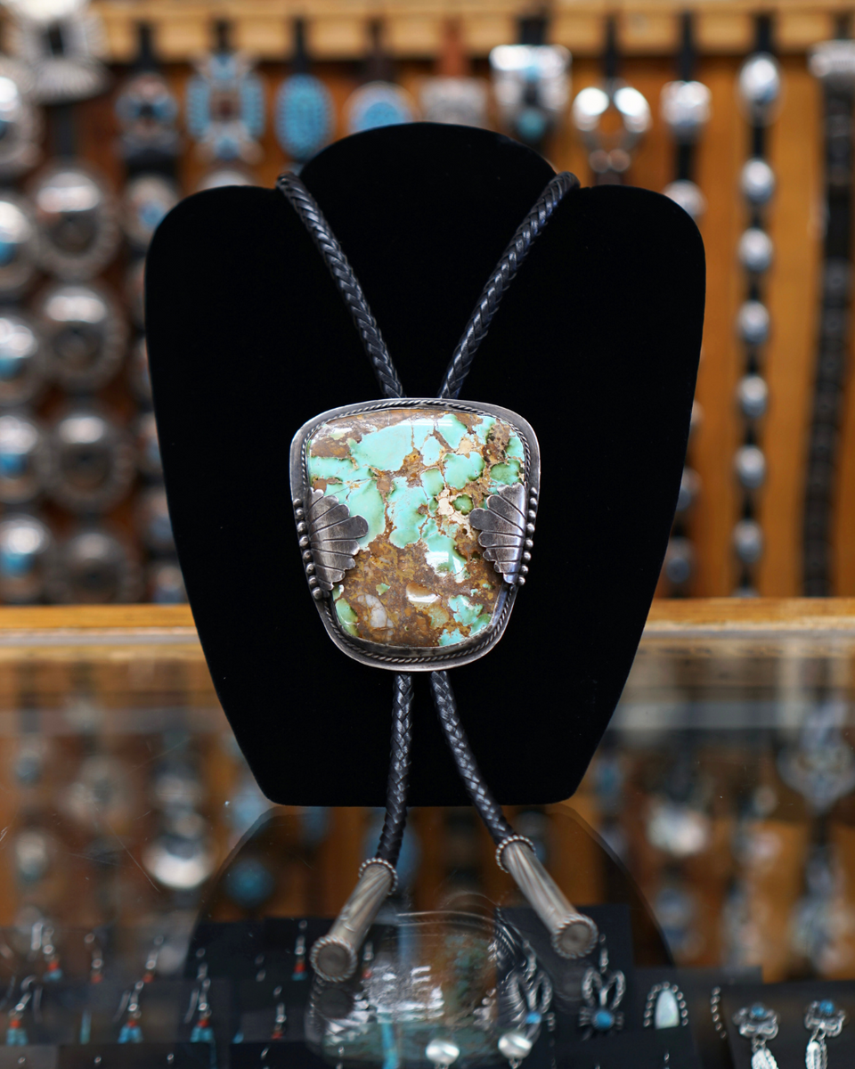 Large Royston and Silver Bolo Tie and Buckle Set – Richardson Trading Post