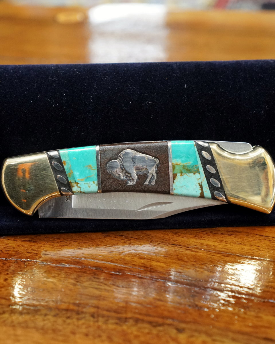 Navajo Inlay buck-knife – Richardson Trading Post